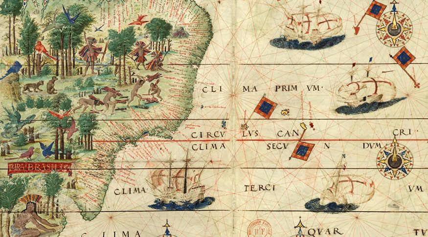 Art in maps shows transformations from colonial Brazil up to the ...